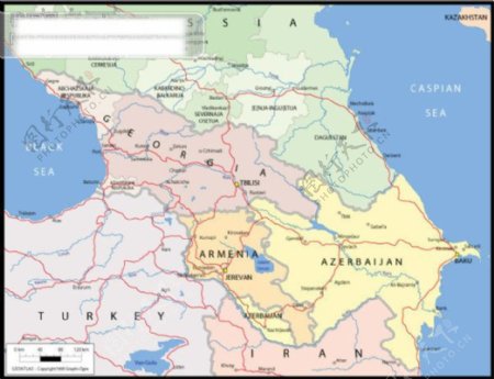 高加索地图图片-高加索地图素材-高加索地图模板高清下载-图行天下